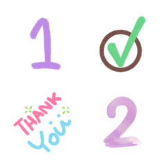 Cute_number – LINE Emoji | LINE STORE