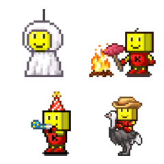 Kairosoft's Animation dot emoji 2 | Yabe-LINE貼圖代購 | 台灣No.1，最便宜高效率的代購網