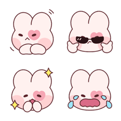 Cool cute bunny emoji – LINE表情貼 | LINE STORE
