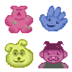 wonky friends - LINE絵文字 | LINE STORE