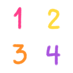 Emoji. numbers handwriting - LINE絵文字 | LINE STORE