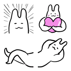KINNIKU usagi Emoji – LINE表情貼 | LINE STORE