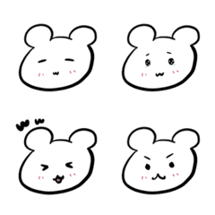 Loose Illustration white creature – LINE表情貼 | LINE STORE