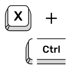 keycaps - ctrl+x - LINE絵文字 | LINE STORE