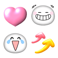 [Move] Plump three-dimensional emoji 1 | Yabe-LINE貼圖代購 | 台灣No.1，最便宜高效率的代購網