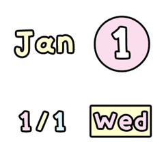 January Jan month date day En – LINE 이모티콘 | LINE STORE