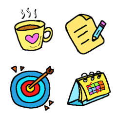 Coffee First Work Later – LINE Emoji | LINE STORE