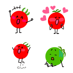 puchi-tomato Emoji – LINE表情貼 | LINE STORE