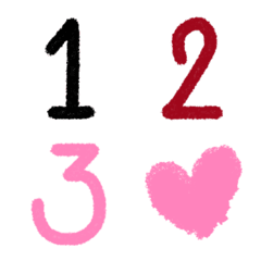 Cute and sweet numbers – LINE Emoji | LINE STORE