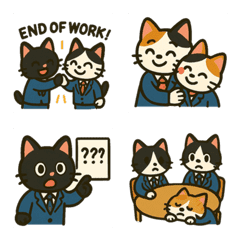 Office Cats – LINE表情貼 | LINE STORE