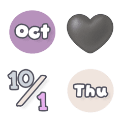 October Oct calendar Emoji en – LINE Emoji | LINE STORE