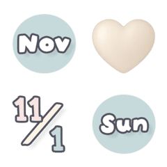 November Nov calendar Emoji en – LINE Emoji | LINE STORE