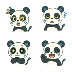 Cute Panda Bot Emoji – LINE表情貼 | LINE STORE