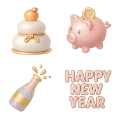 1//1 Happy New Year emoji – LINE 이모티콘 | LINE STORE