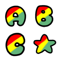 alphabet reggae emoji – LINE 이모티콘 | LINE STORE