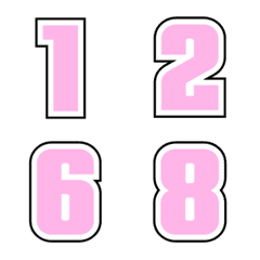 Emoji numbers Pastel 1 – LINE表情貼 | LINE STORE
