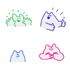 handwritten emoji. Kuma – LINE表情貼 | LINE STORE