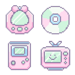 Retro pastel Pixel – LINE Emoji | LINE STORE
