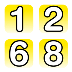 Emoji numbers Gradient color 25 - LINE絵文字 | LINE STORE