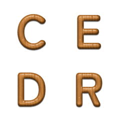 Shaking Cedar Wood Letter Emojis – LINE Emoji | LINE STORE