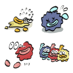 three moco moco's – LINE อิโมจิ | LINE STORE