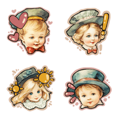 Victorian Emoji Playtime - LINE絵文字 | LINE STORE