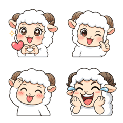 Cute Sheepy Sticker Fun! – LINE Emoji | LINE STORE