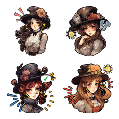 Victorian Emoji Elegance – LINE Emoji | LINE STORE