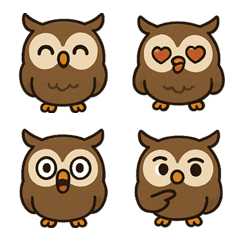 Owl Emoji Collection: Gentle Expressions – LINE Emoji | LINE STORE