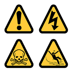 Safety Sign Emoji (Warning) – LINE Emoji | LINE STORE