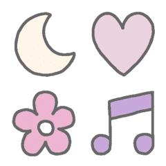 Pastel Symbol Emoji1 #Romantic – LINE表情貼 | LINE STORE