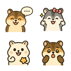 Puni Puni Hamster Emoji – LINE表情貼 | LINE STORE