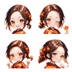 Beautiful Cute Autumn Emojis – LINE表情貼 | LINE STORE