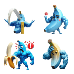 Wacky 19 cm Big Blue Banana – LINE Emoji | LINE STORE