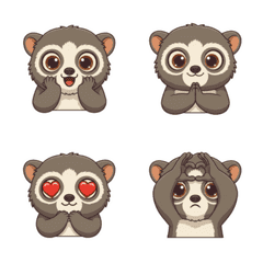 Emoji Kukang Lucu Teman Chatmu – Emotikon LINE | LINE STORE