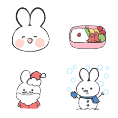 A simple and convenient rabbit – LINE 이모티콘 | LINE STORE