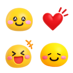 cute smile moving Emoji | Yabe-LINE貼圖代購 | 台灣No.1，最便宜高效率的代購網