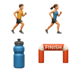 Marathon 3D – LINE Emoji | LINE STORE