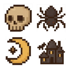 Gothic pixel art – Emotikon LINE | LINE STORE