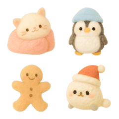 Cozy Winter Felt Emoji Set – LINE Emoji | LINE STORE