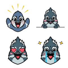 Crested Kingfisher 11 Positive – LINE 이모티콘 | LINE STORE