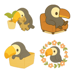 Mr. Toucan. Emojis you can use every day | Yabe-LINE貼圖代購 | 台灣No.1，最便宜高效 ...