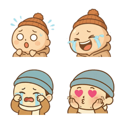 Cozy Winter Emoji Set | Yabe-LINE貼圖代購 | 台灣No.1，最便宜高效率的代購網