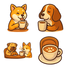 Dog cafe – LINE Emoji | LINE STORE