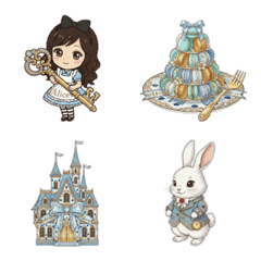 ALICE PALACE Tea Party - LINE絵文字 | LINE STORE