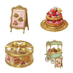 ALICE PALACE Cream puff - LINE絵文字 | LINE STORE