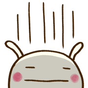 อิโมจิไลน์ Cute Daily Life Dochi Usa Emoji - line2me.in.th